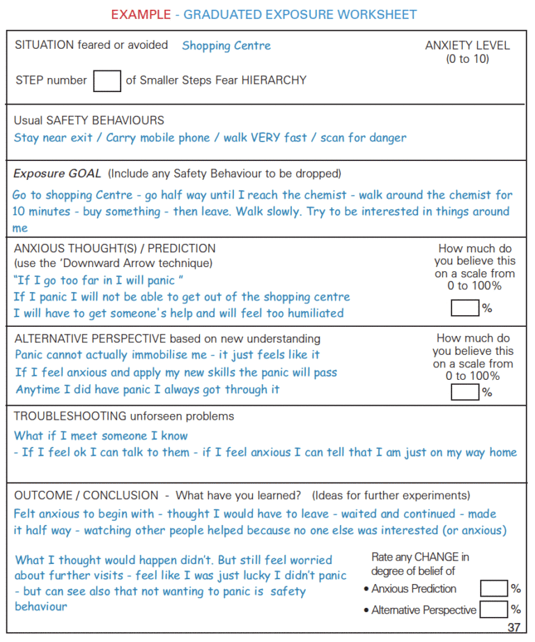Theanxietycure.com-cbt4panic-example-graduated-exposure-worksheet ...